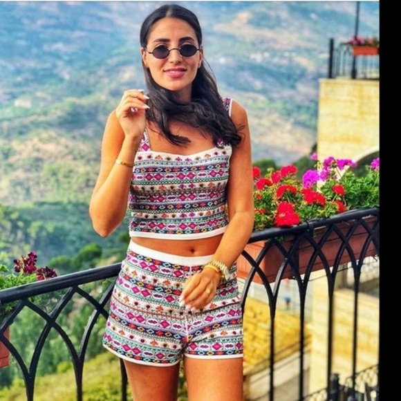 Zara | Other | Zara Embroidered Short And Top | Poshmark